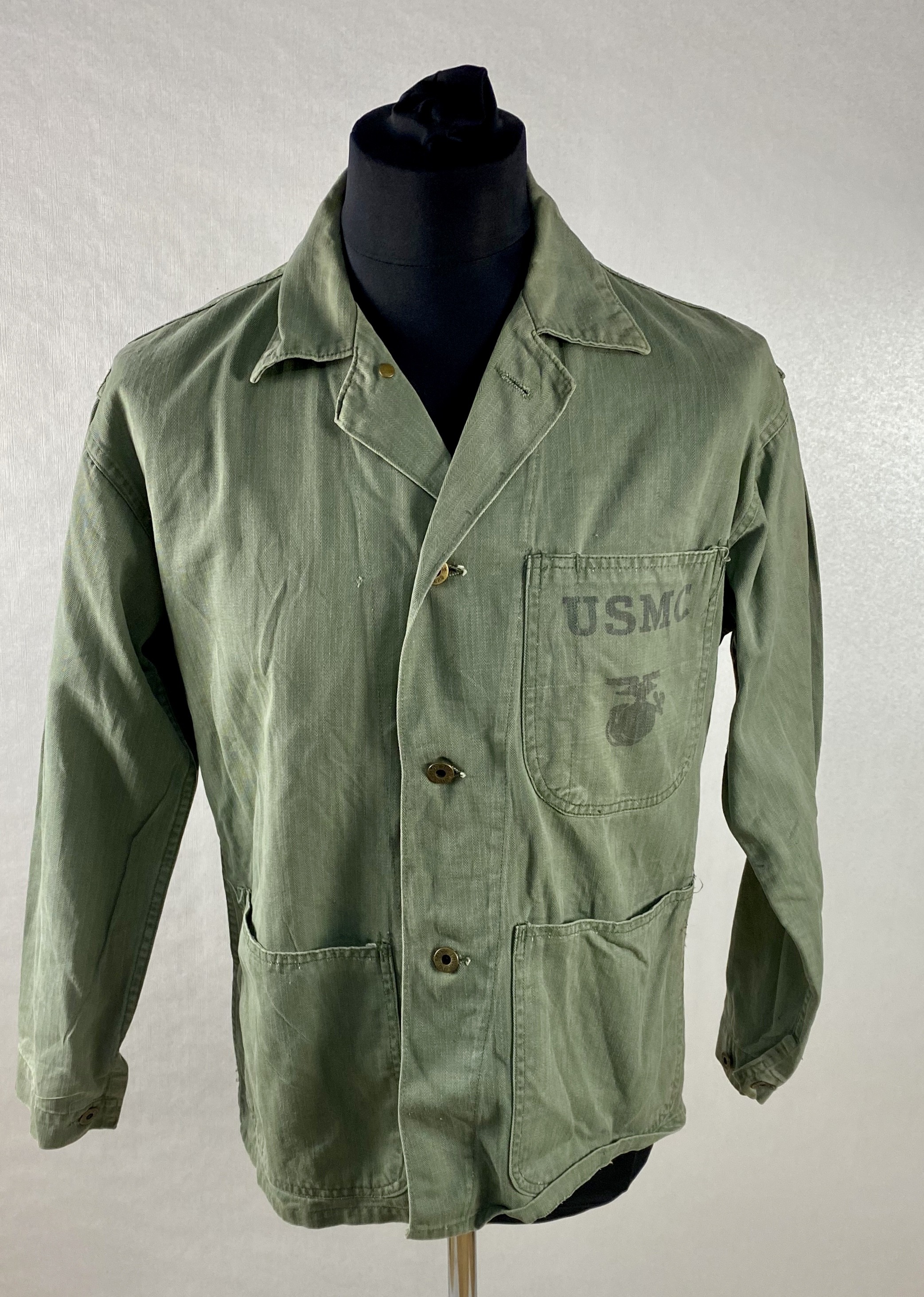 USMC UTILITY COAT HBT P41 Guerrera USA de Marines WWII modelo P41 en ...