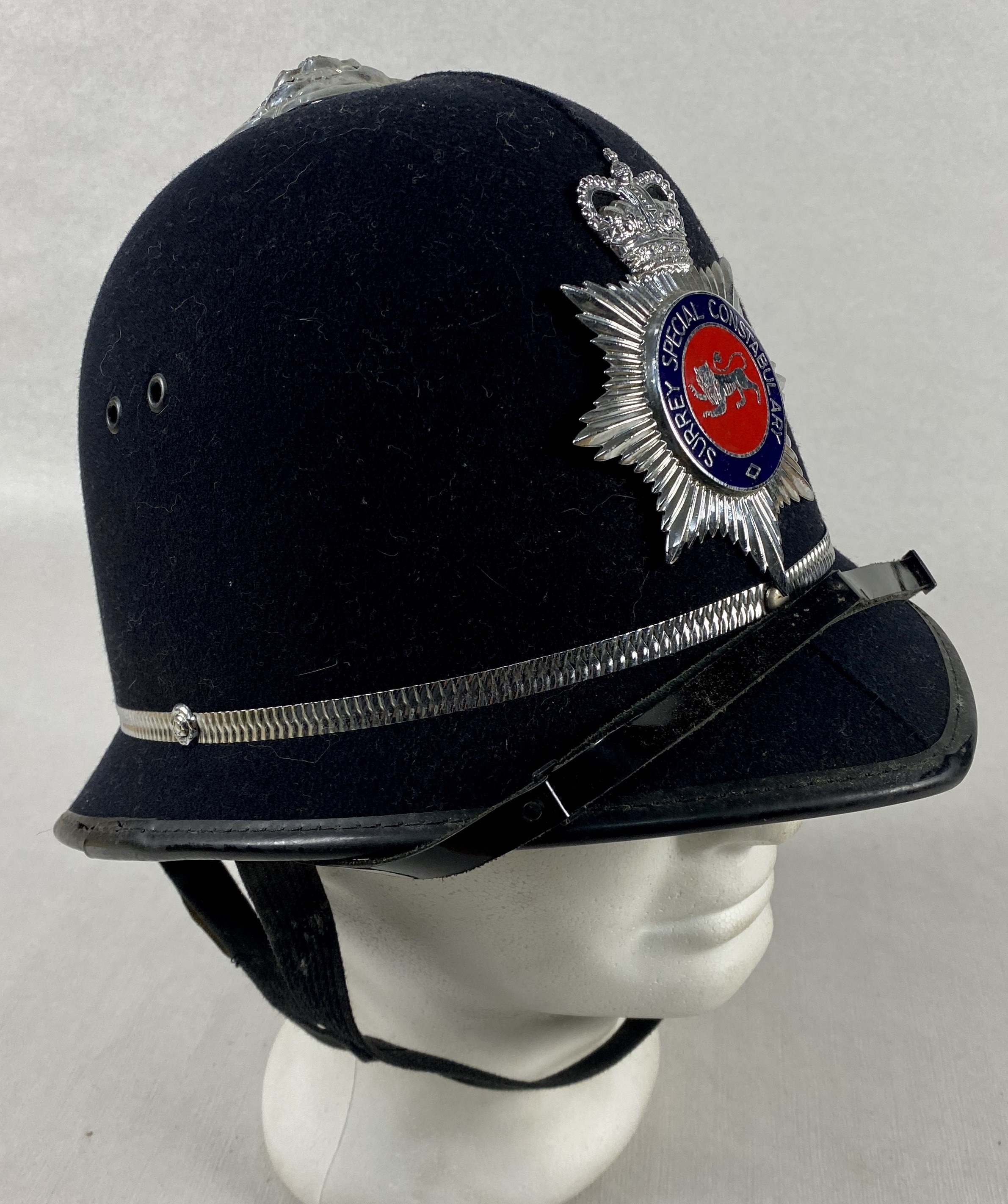 CASCO BRITÁNICO POLICÍA BOBBY RS SURREY SPECIAL CONSTABULARY