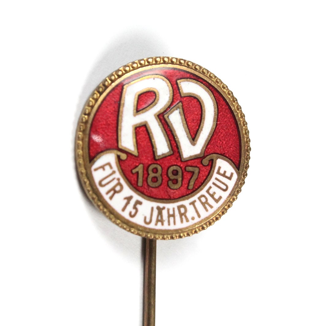 DISTINTIVO ALEMÁN RV 1897 FÜR 15 JÄHR TREUE