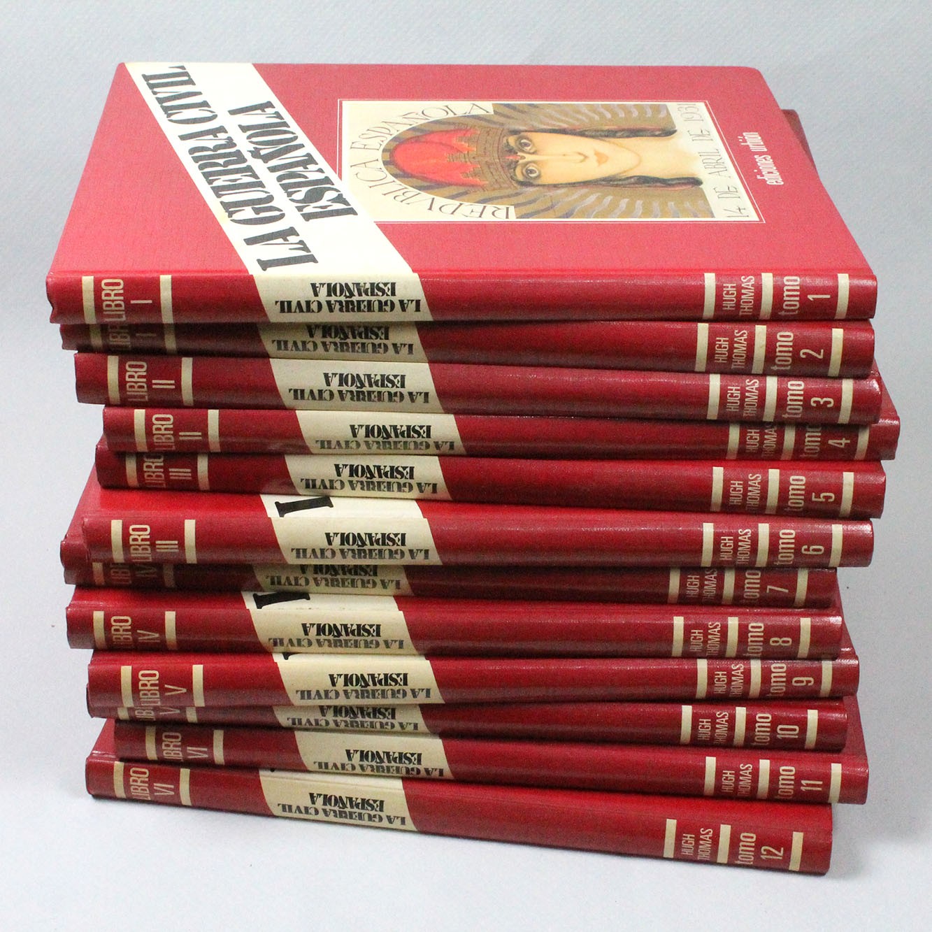 LA GUERRA CIVIL ESPAÑOLA Colección completa compuesta por 12 volúmenes