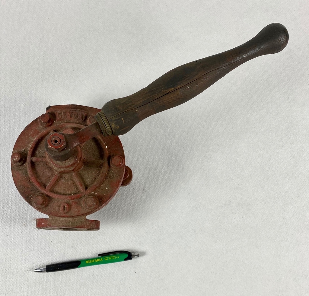 ANTIGUA LLAVE DE PASO PARA FERROCARRIL FLUIDOS O AIRE COMPRIMIDO MARCA ...