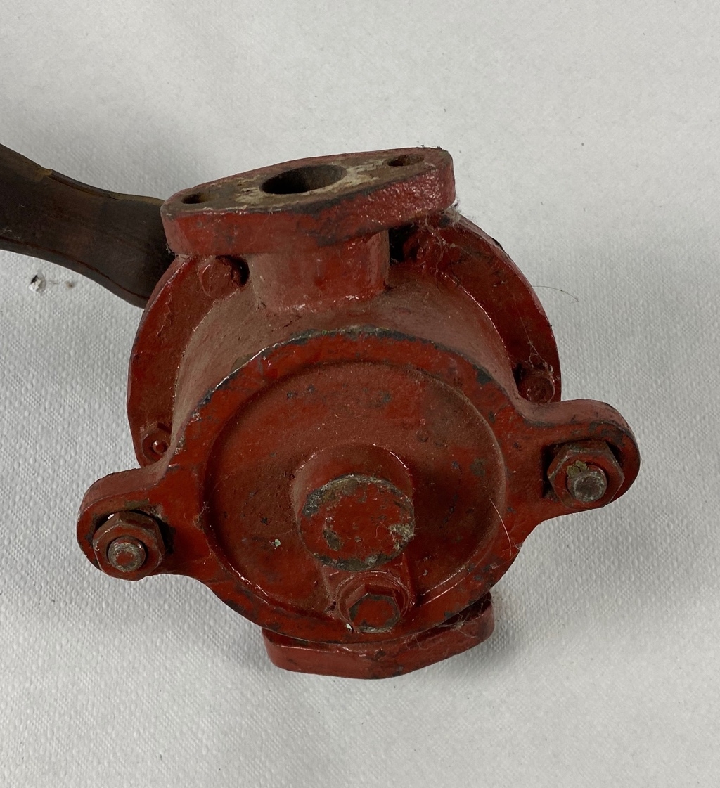 ANTIGUA LLAVE DE PASO PARA FERROCARRIL FLUIDOS O AIRE COMPRIMIDO MARCA ...